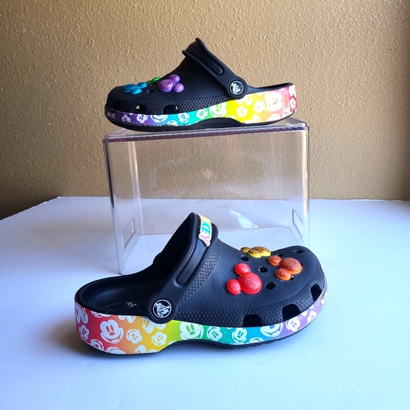 CROCS | Shoes | Crocs Classic Disney Mickey Mouse Rainbow Celebration ...